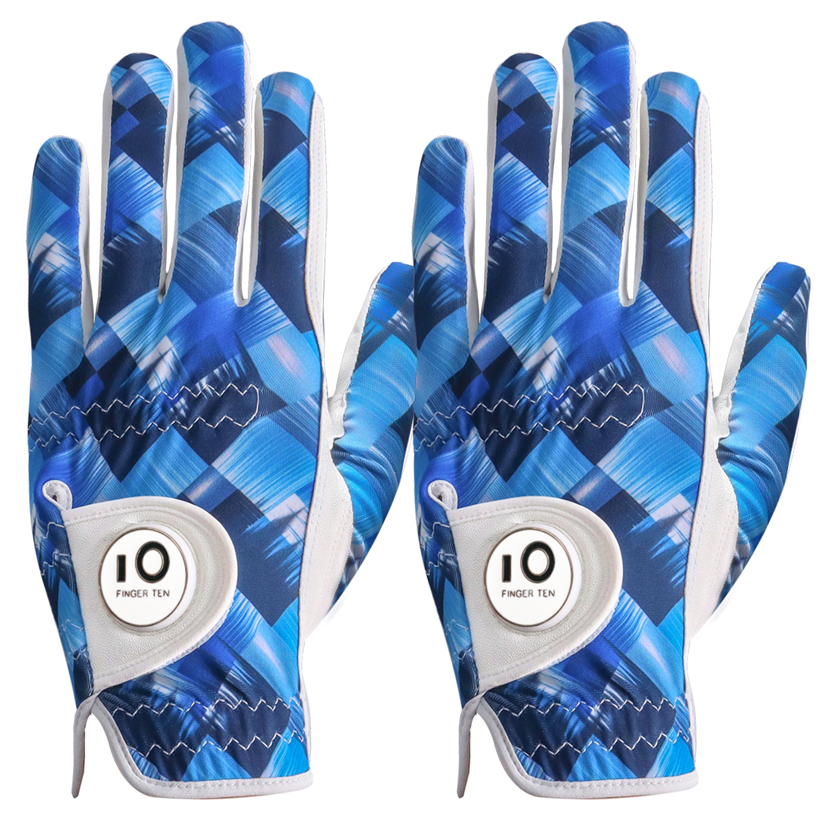 Men's Golf Gloves Blue Diamond All Weather Grip Value 2 Pack – FINGER TEN