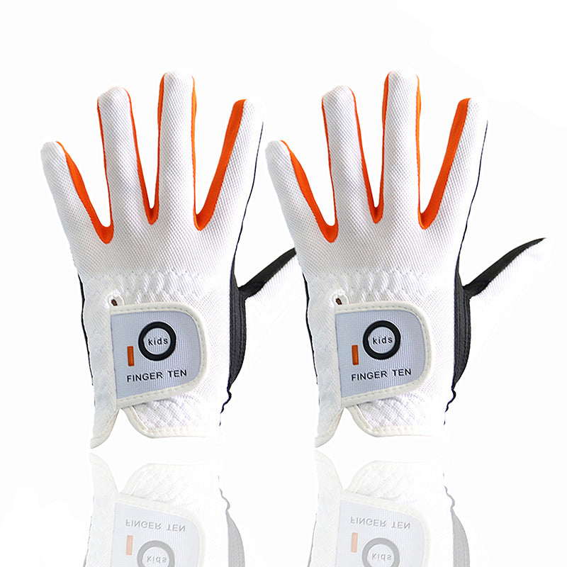 2 Pack Golf Gloves Youth Colourful All Weather Grip – FINGER TEN